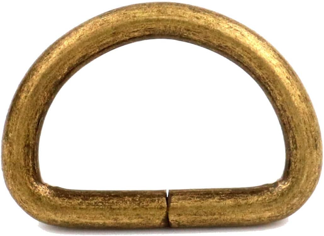 Amazon.com: Metal Bronze D Ring Buckle 1" Inside Diameter Loop Ring for ...