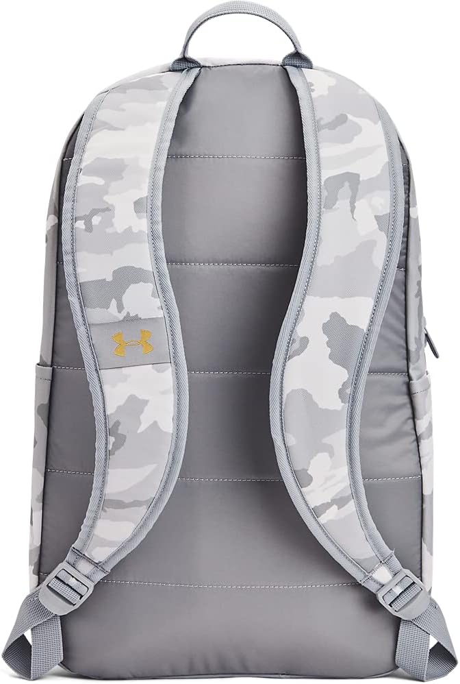 Under Armour Unisex Halftime Backpack, White (100)/Metallic Gold, One ...