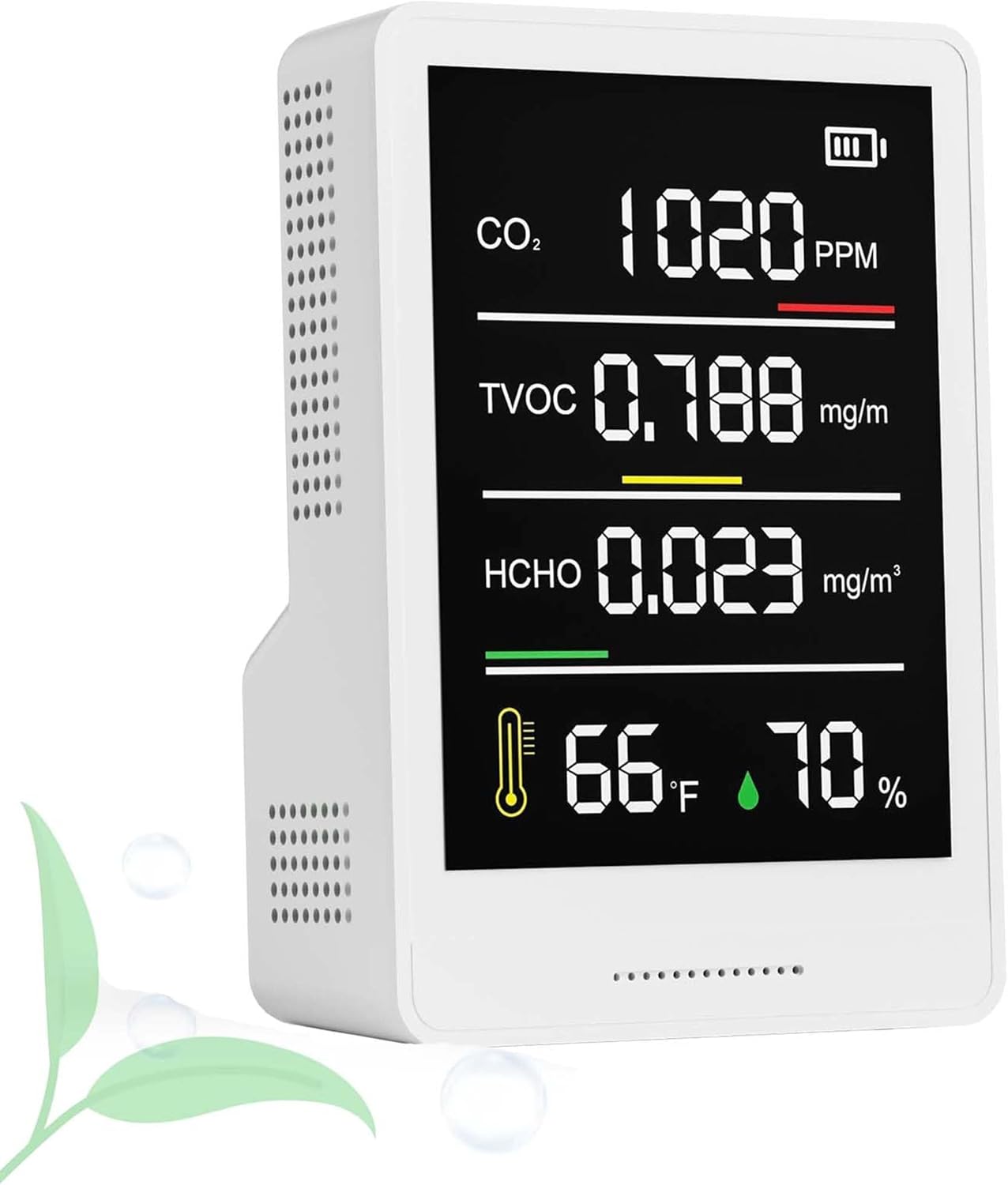 Amazon.com: 5-in-1 Professional Indoor Air Quality Monitor Indoor ...