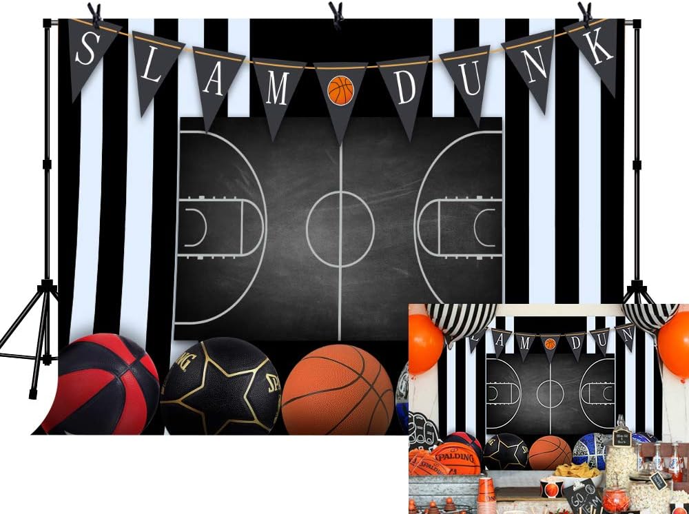 Amazon.com : Yeele 7x5ft Basketball Court Backdrop Sports Club Indoor ...