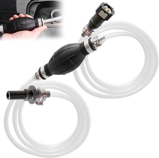 Diesel Fuel Priming Bleeding Pump Tool with Oil Pipe 30+30cm Tube ...