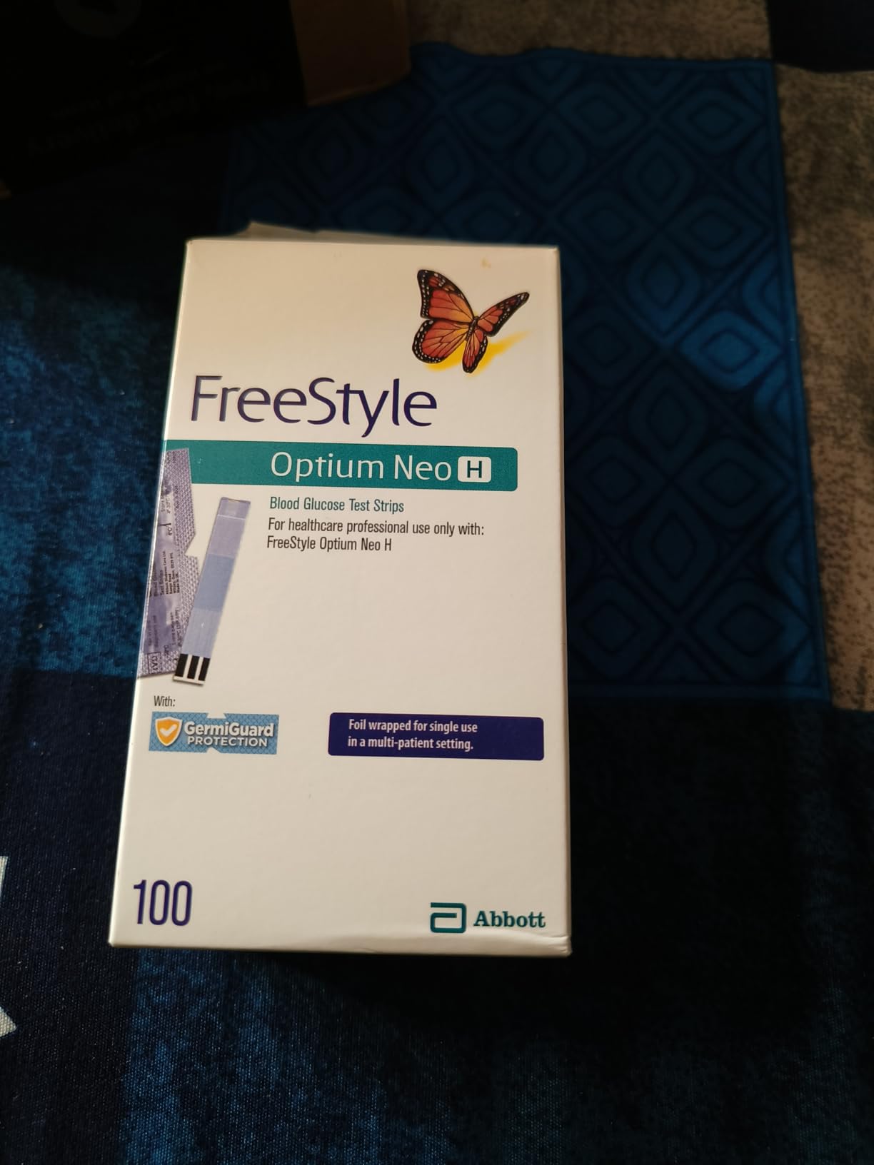 Buy Freestyle Optium 100 Blood Glucose Test Strips with Rossify 100 ...
