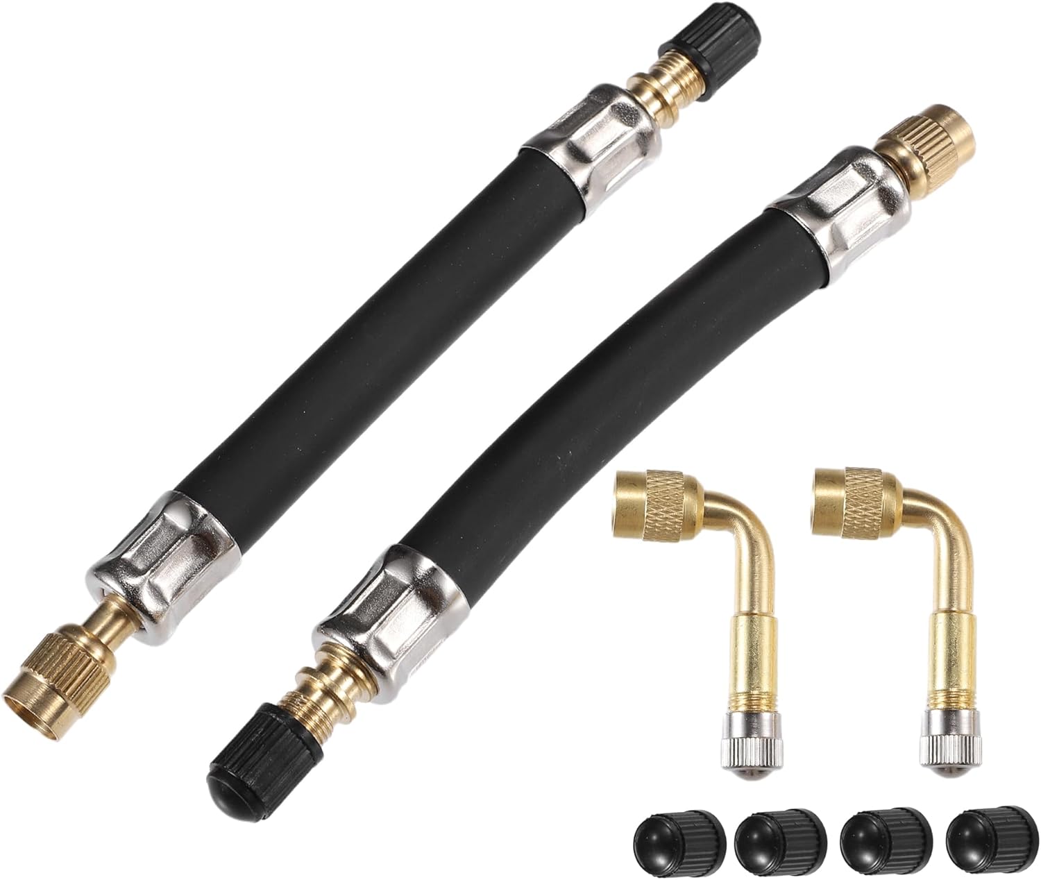 Bike Tire Adapter A ABSOPRO 4pcs 100mm/3.94" Long Brass Auto Adaptor ...