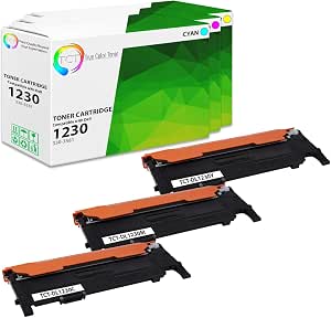 Amazon.com: TCT 1230 Color Toner Cartridge 3 Pack - Compatible ...