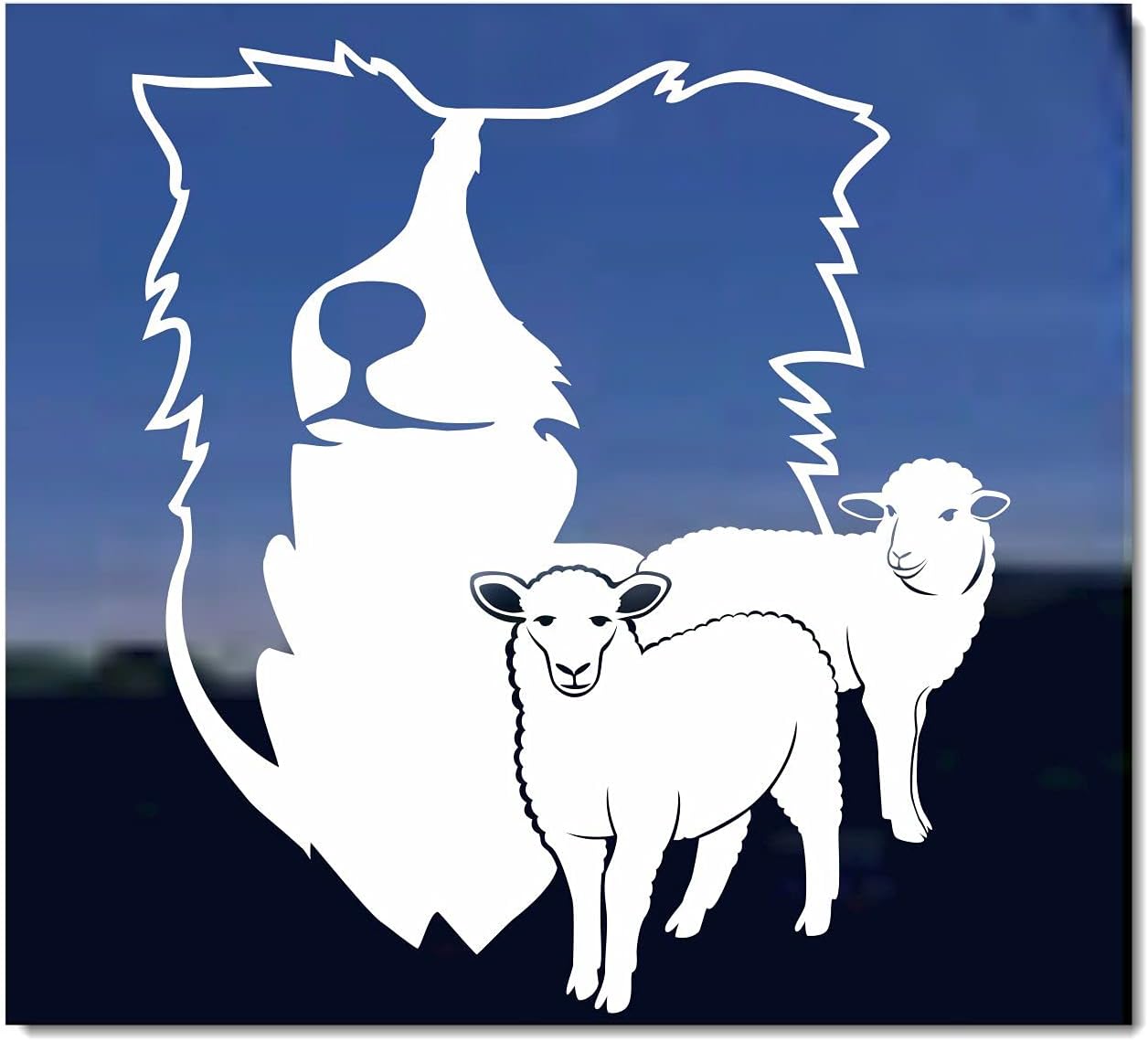 Amazon.com: Border Collie Dog Herding Car Truck Window Decal Sticker ...
