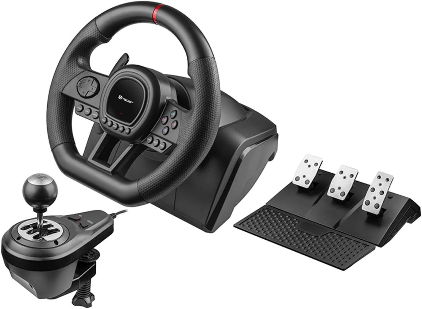 Tracer SimRacer Manual Gearbox Volant 6 en 1, volant de course de jeu ...