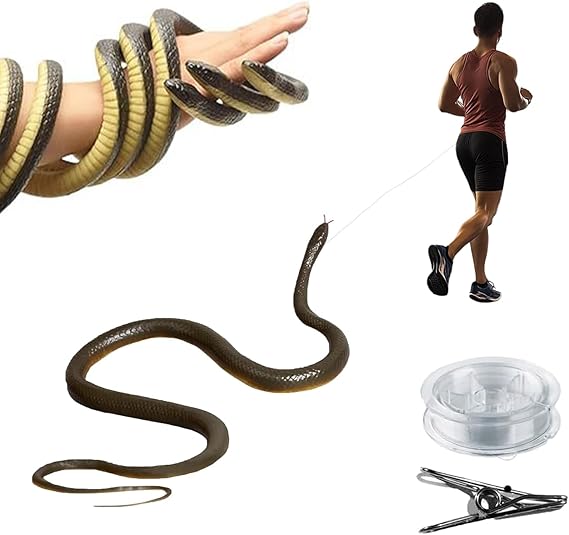 Amazon.com: XINLINGYU Fake Snake Prank,Realistic Rubber Snake,Snake ...