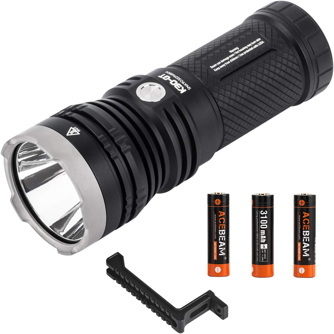 ACEBEAM K30-GT Bright Rechargeable Searchlight LED Torch Tactical ...