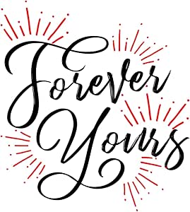 Amazon.com - Inspirational Quote Forever Yours Motivational Sticker ...