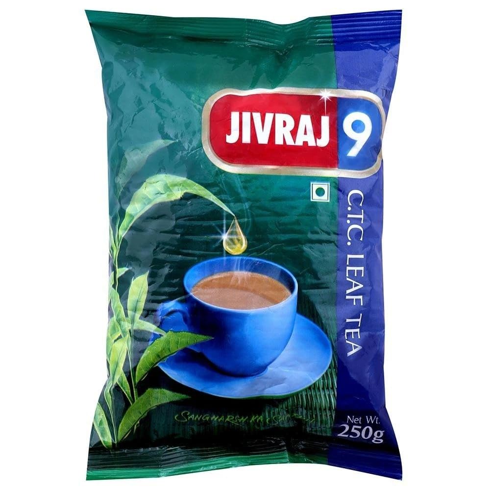 Jivraj 9 CTC Tea Leaf, Premium Assam Tea Leaves, Crush-Tear-Curl Tea ...