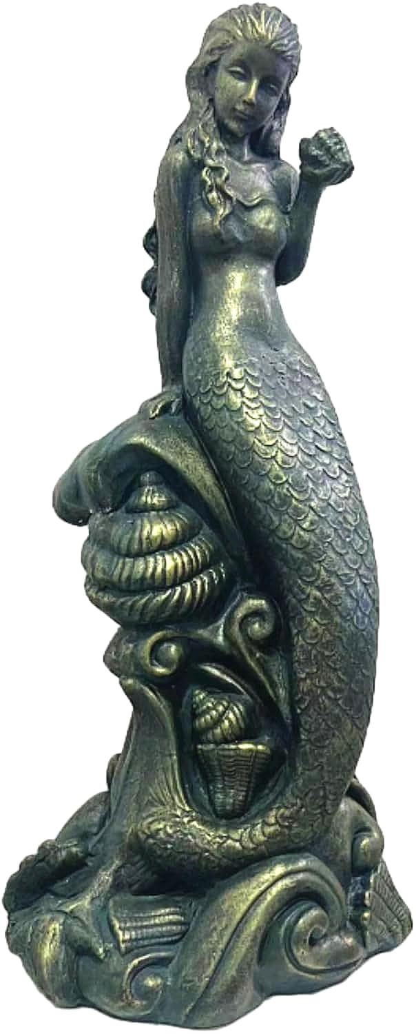 Amazon.com: GRASOLAR 31" H Large Mermaid Outdoor Statue Garden Pool ...