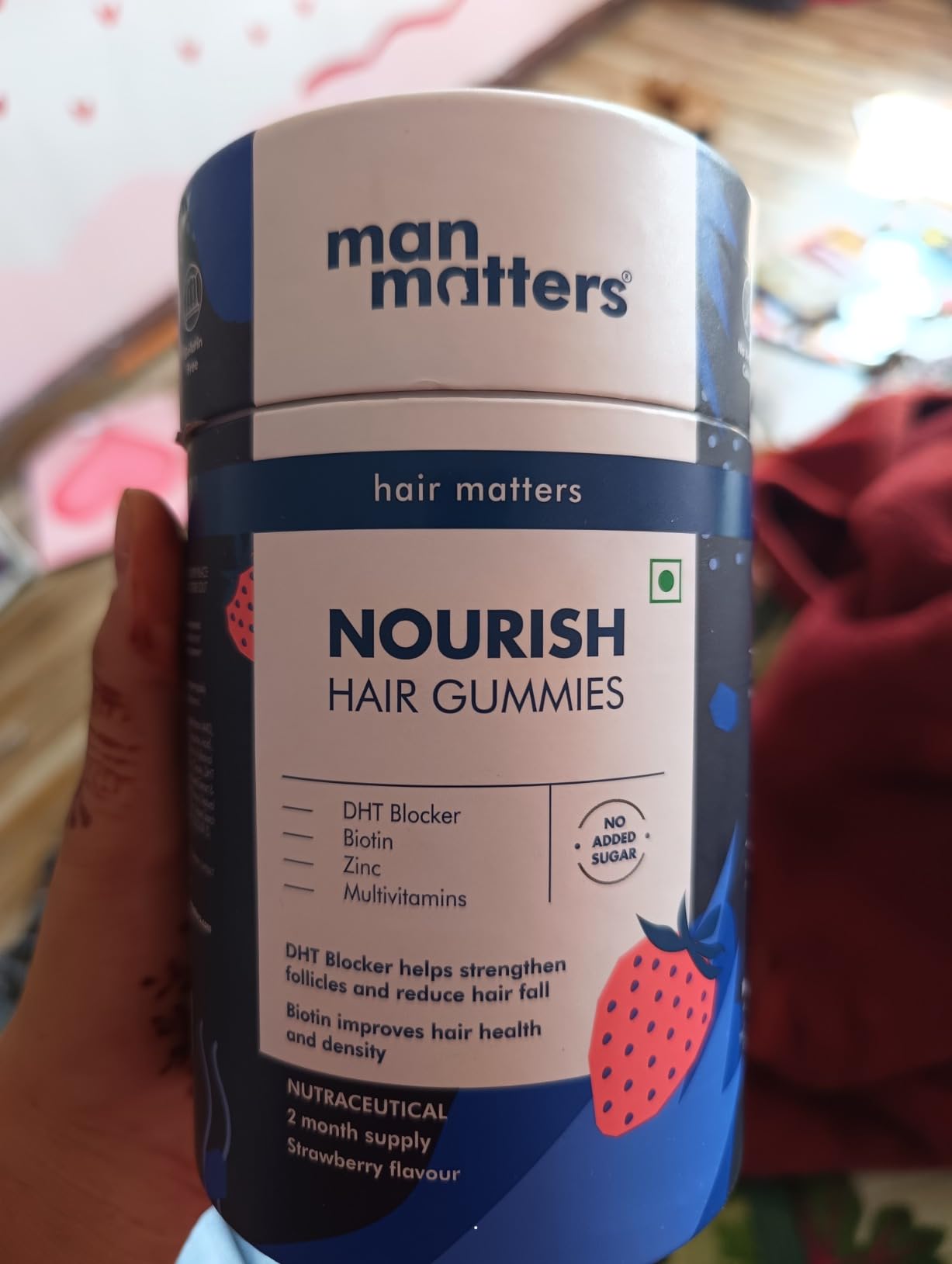 Man Matters Biotin Hair Gummies | 90 Day Pack | Biotin, DHT Blockers ...