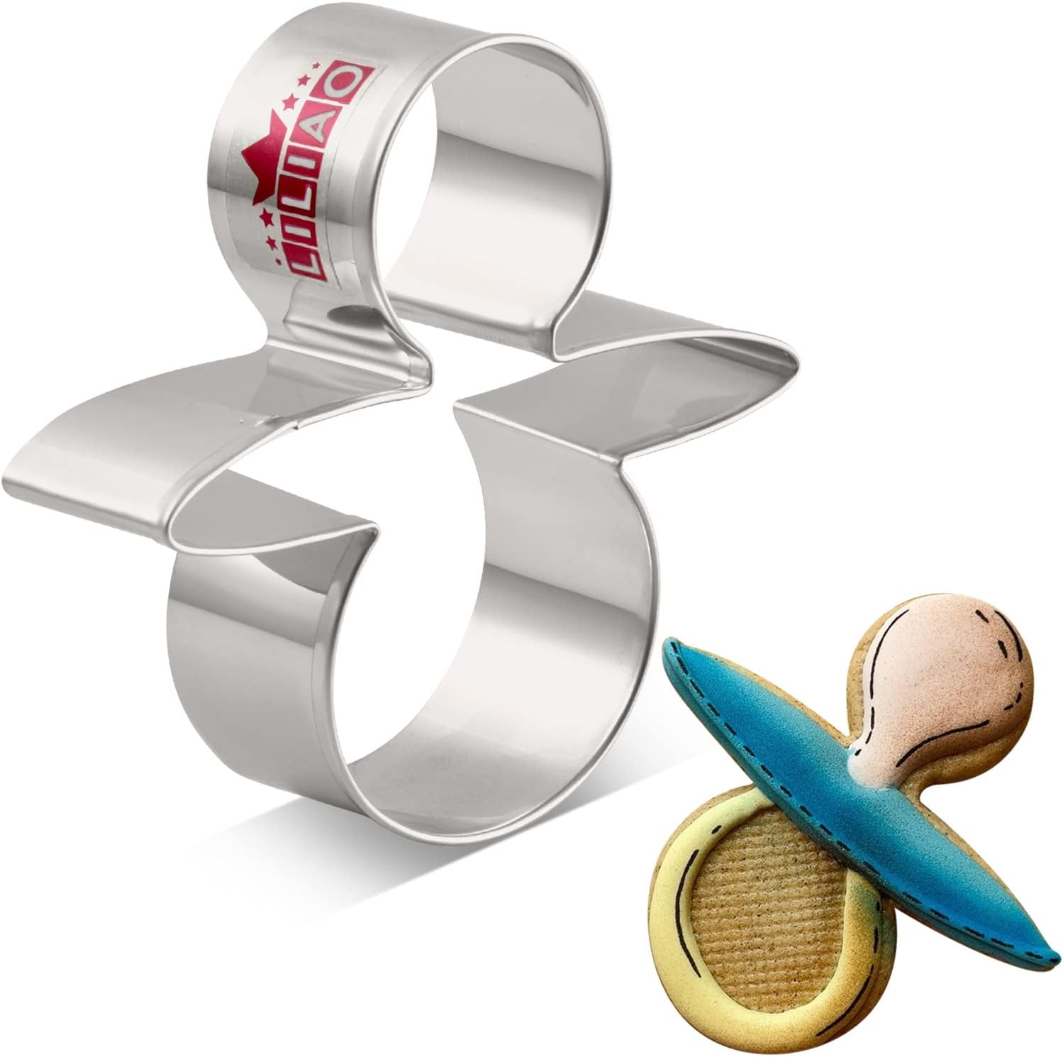 Amazon.com: LILIAO Baby Shower Pacifier Cookie Cutter, 3.3", Biscuit ...
