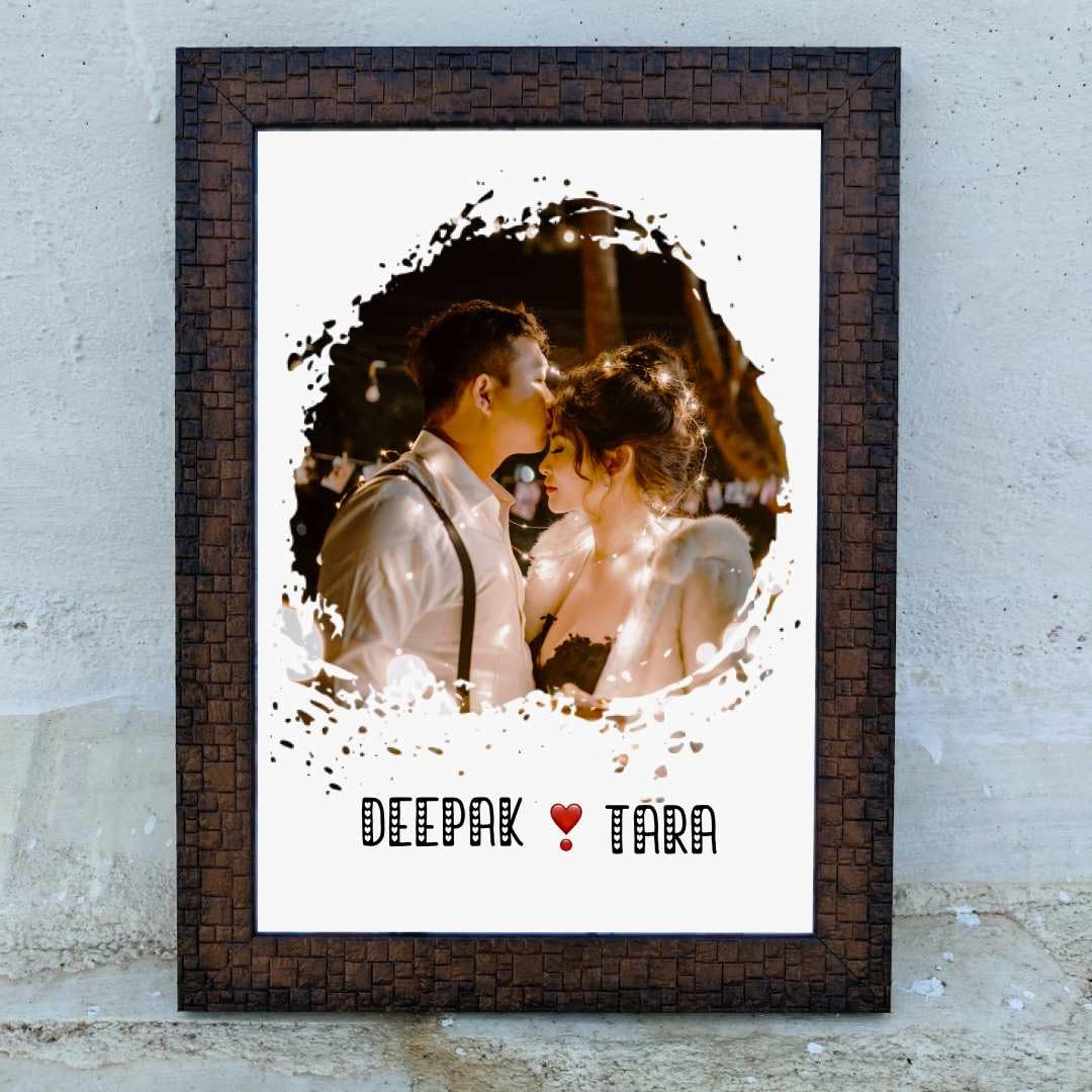 Personalized Couple Splash Photo Frame | Best Anniversary Gift ...