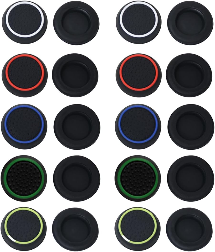 ZOKJSW 20 pcs Thumbstick Caps Gaming Accessories Compatible with PS5 ...