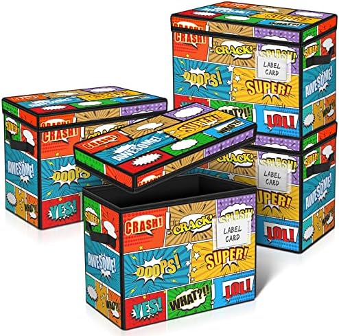 Amazon.com: Leffis 4 Pack Comic Book Storage Box, Comic Book Box ...