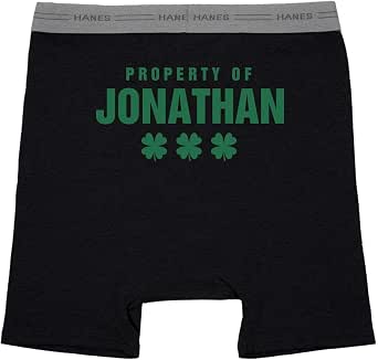 Amazon.com: Propiedad de Jonathan Boxer Brief: Hanes Black Boxer Brief ...