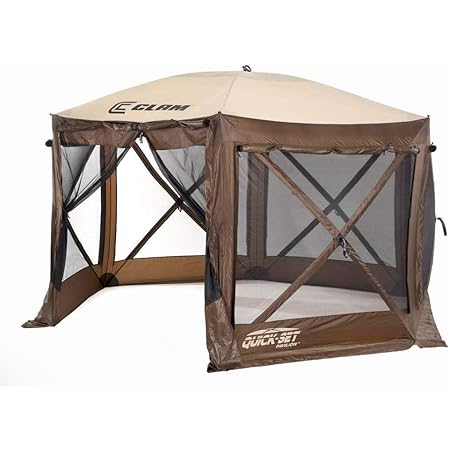 Amazon.com : Clam Quick-Set Escape 12 x 12 Foot Portable Pop-Up Camping ...
