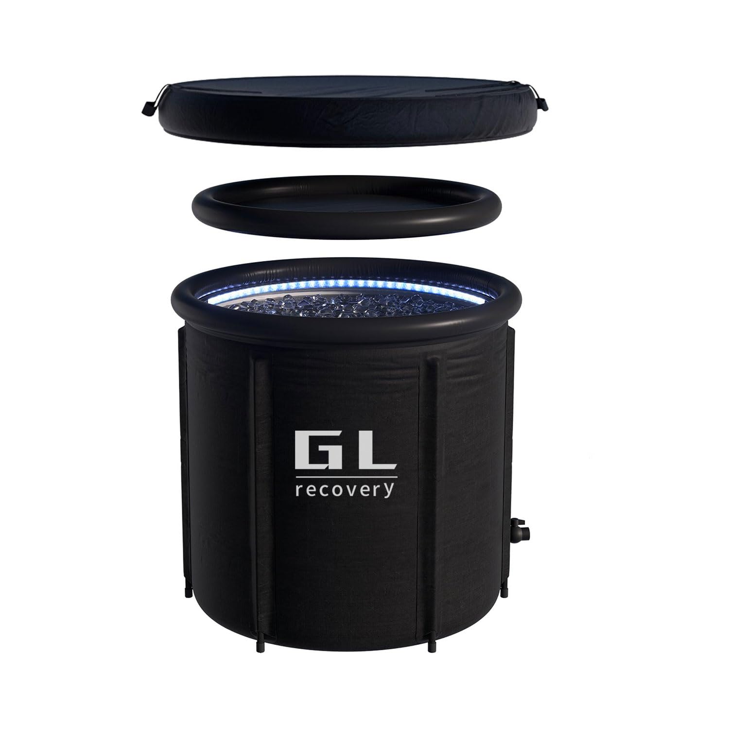 Amazon.com: recoveryGL Premium Portable LED Light Stripice Ice Bath Tub ...
