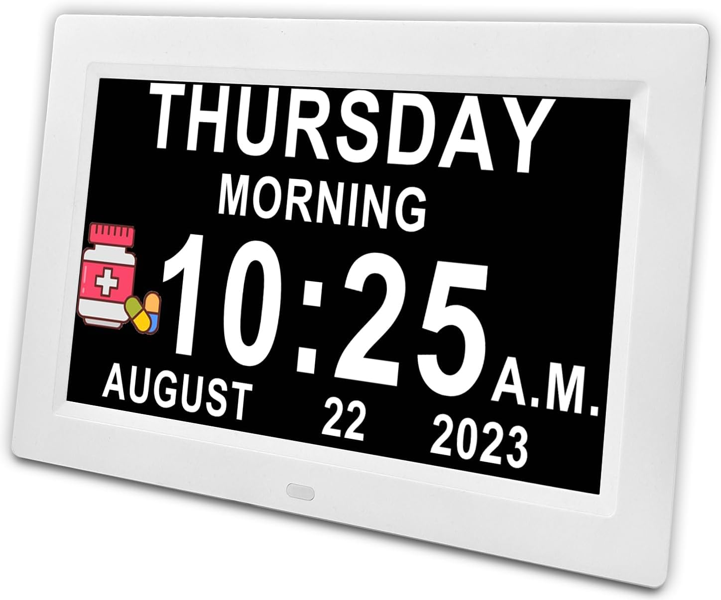 Véfaîî 【2024 New】 Digital Clock With Day Date For Elderly Dementia Extra Large Calendar Clock