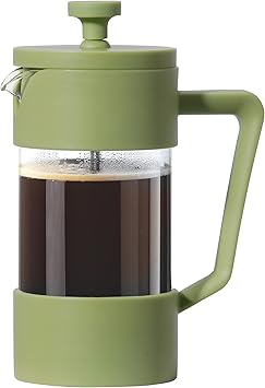 Oggi French Press Coffee Maker (12oz)- Borosilicate Glass, Coffee Press ...
