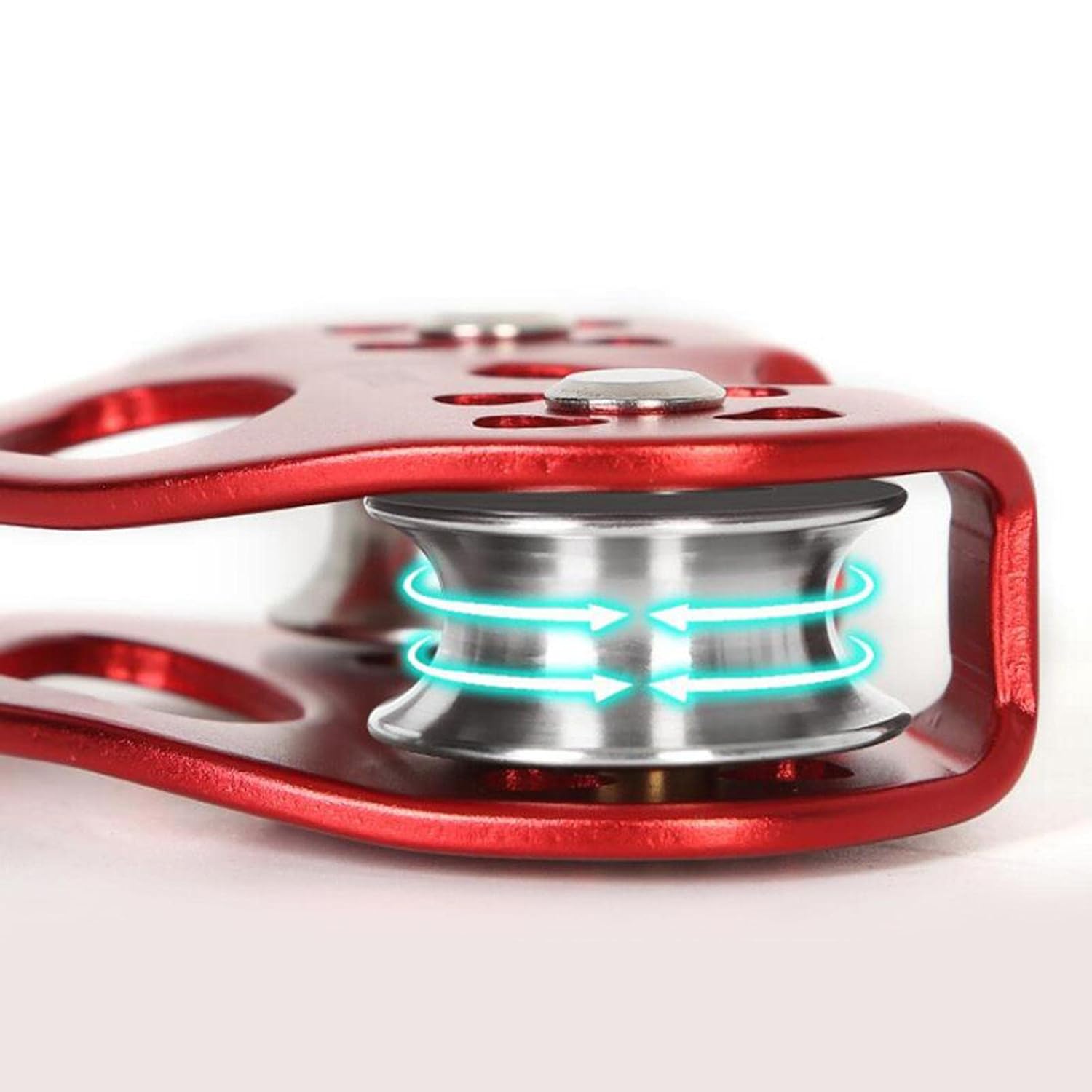 25KN Mountaineering Rock Climbing Zip Line Wire Cable Trolley Pulley ...