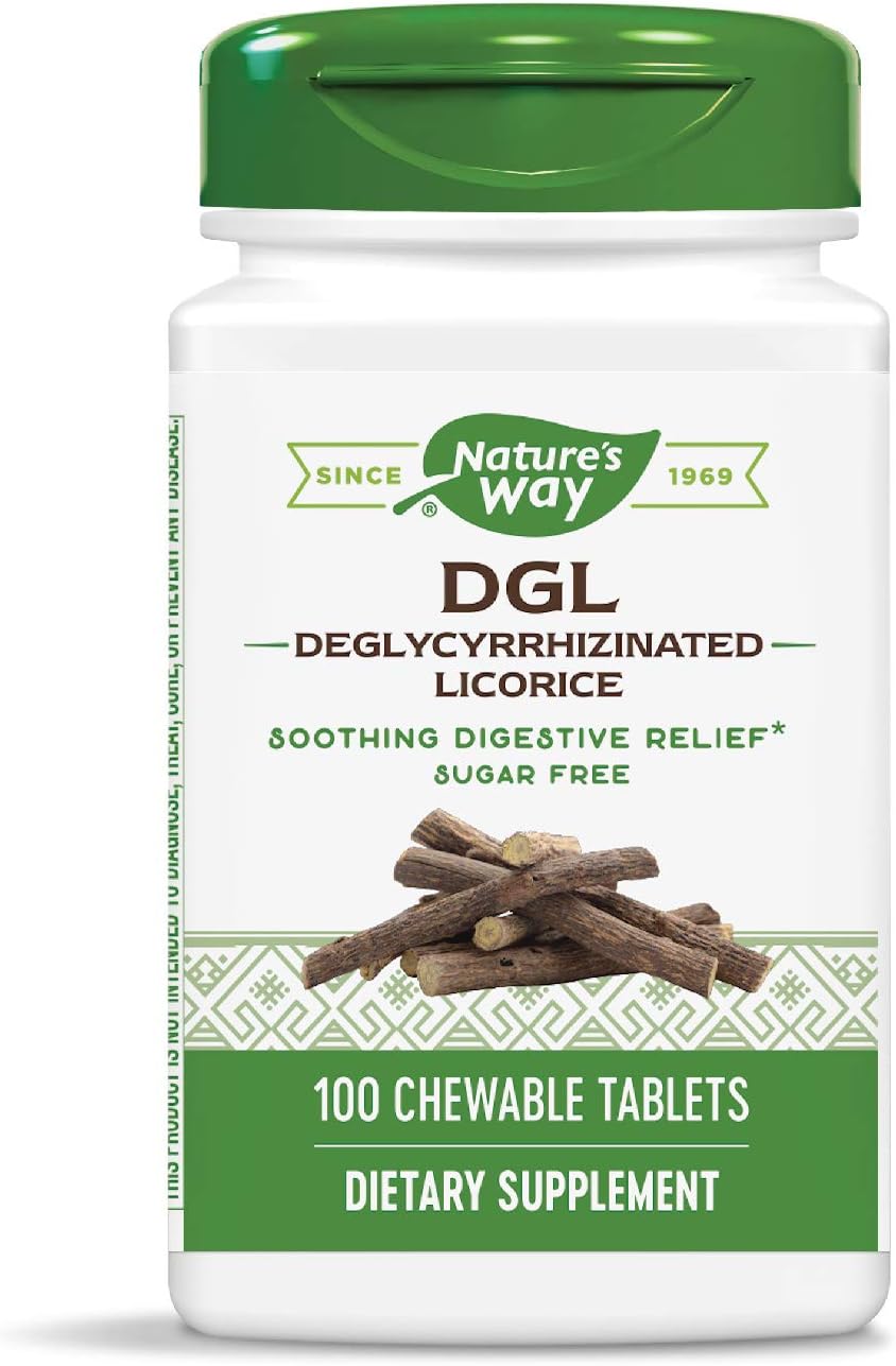 Amazon.com: DGL No Fructose Formula 100 Chewable Tablets (Pack of 2 ...