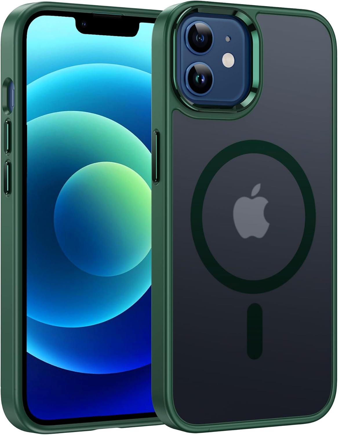 Amazon.com: FNTCASE for iPhone 12 Phone Case: Magnetic Matte Textured ...