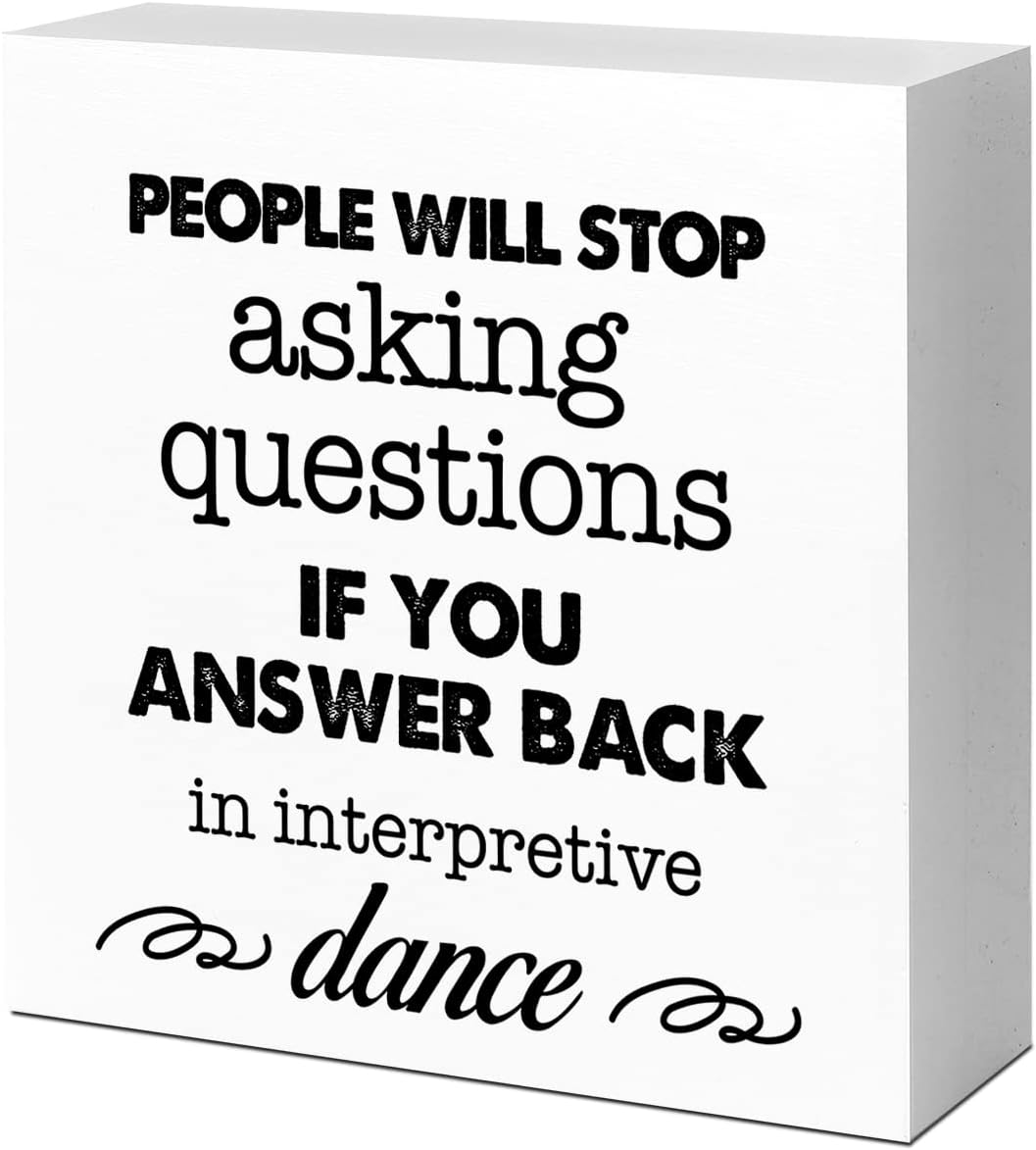 Amazon.com: Inspirational Wood Block Signs,People Will Stop Asking ...