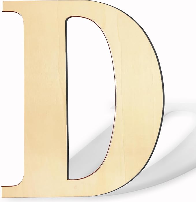 Amazon.com: 17 Inch Large Wooden Letters, Paintable Large Wood Letter ...