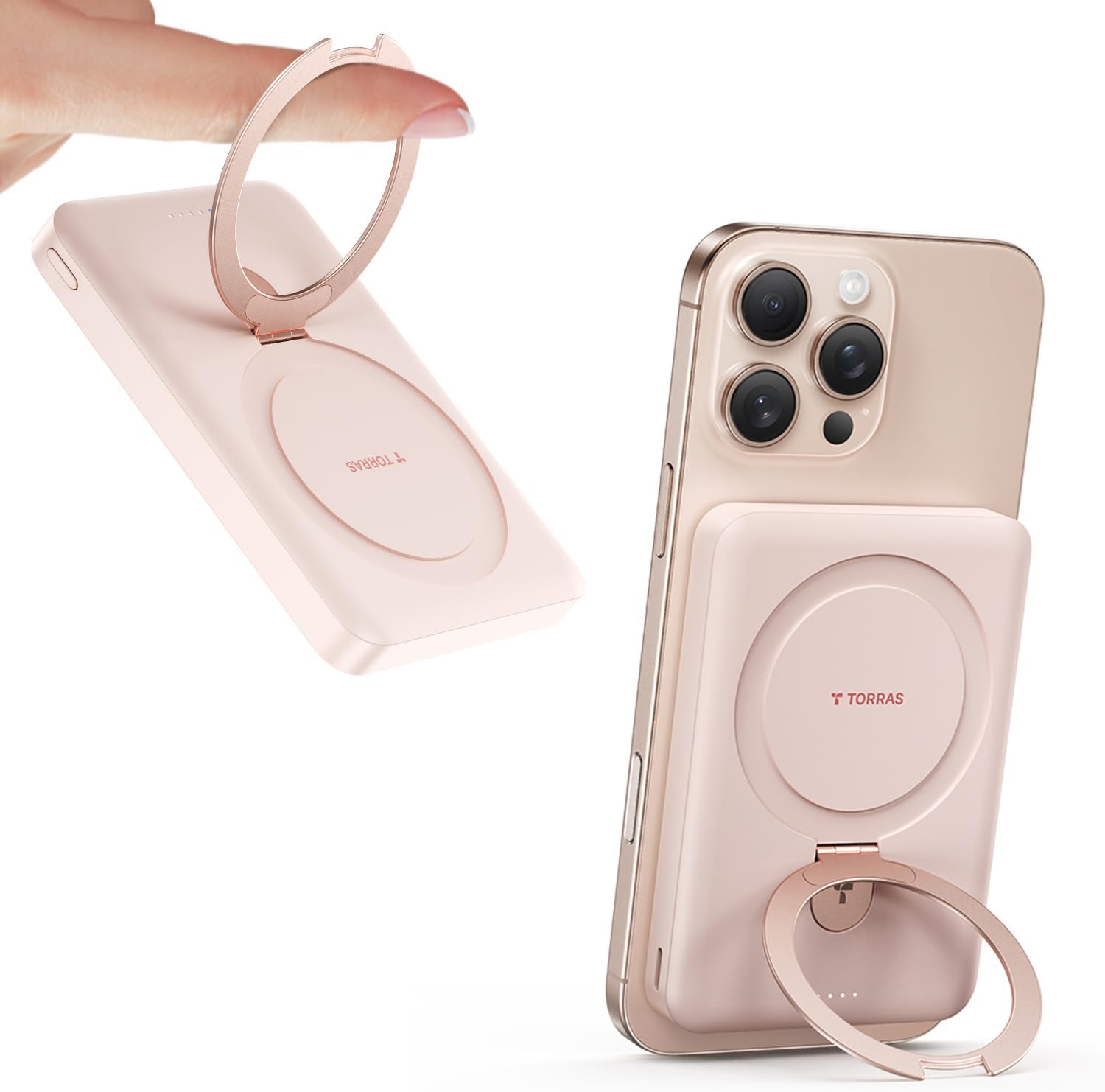 Amazon | 【2025年最強版】TORRAS モバイル バッテリー 超小型 軽量 iPhone かわいい MagSafe対応 マグセーフ充電器 PSE技術基準適合 ワイヤレス充電器 ...