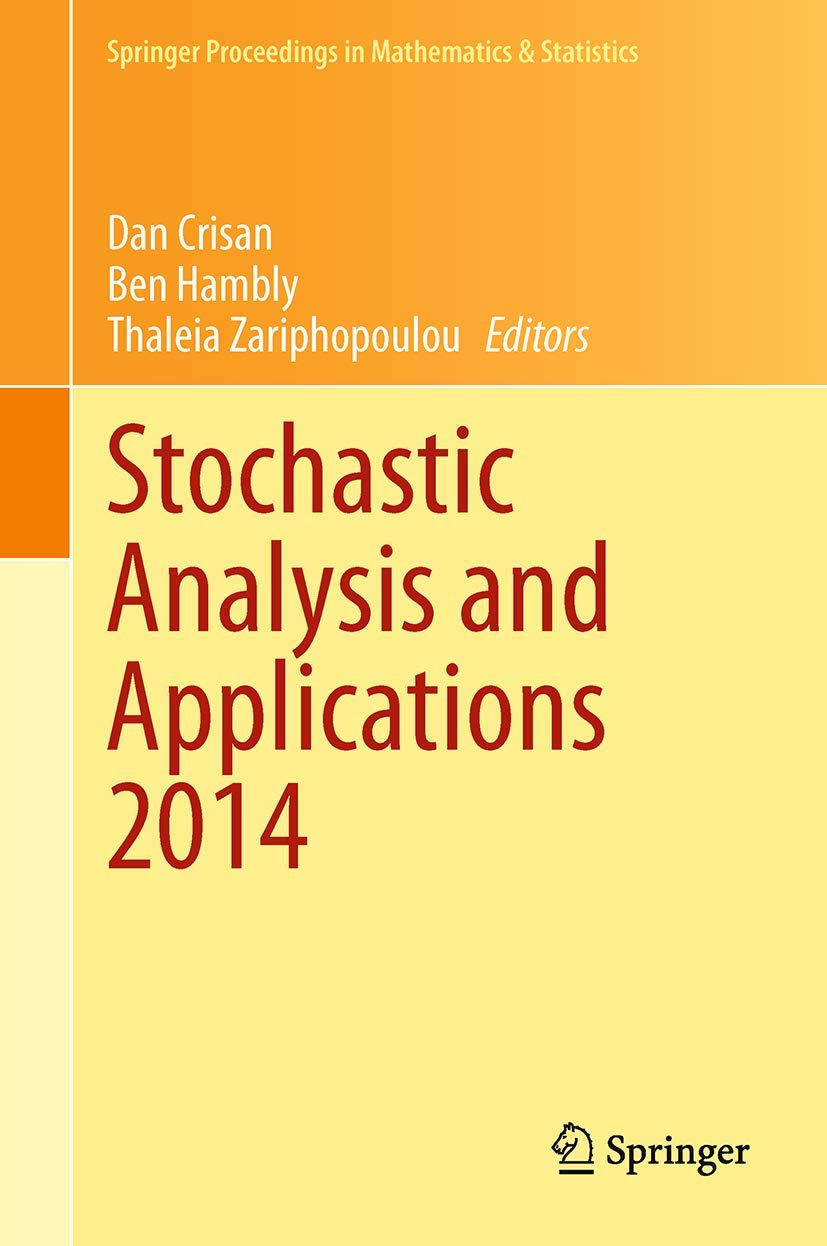 Amazon.com: Stochastic Analysis and Applications 2014: In Honour of ...