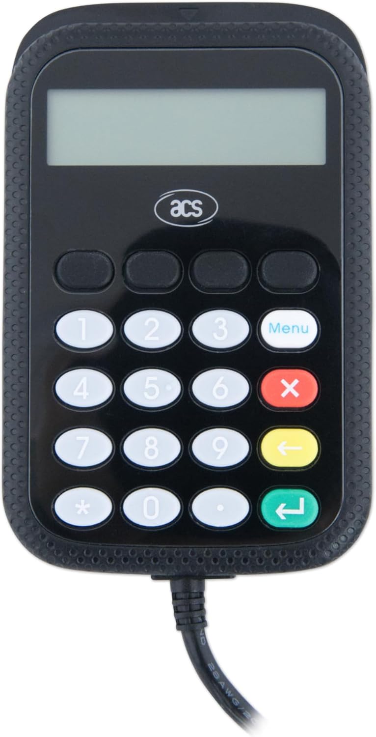 ACS APG8201-B2 with PinPad for Extra Security Chip Card Reader USB ...