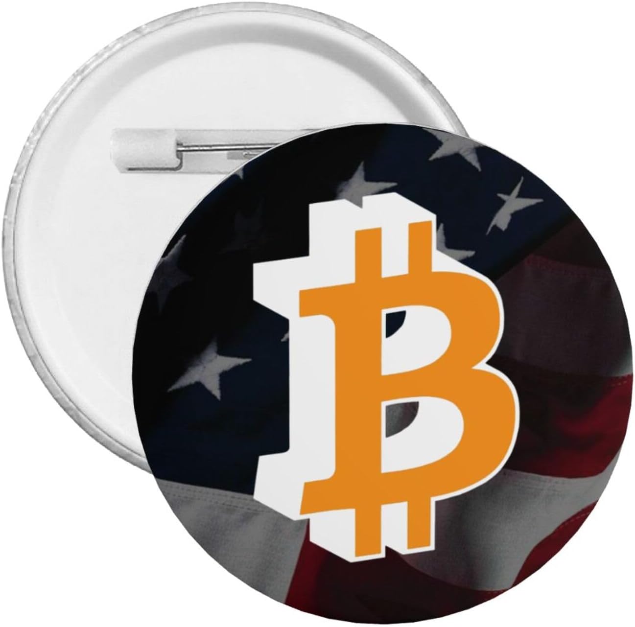 Amazon.com: Bitcoin Symbol Exquisite Round Badge 1.8 Inches Button Pins ...