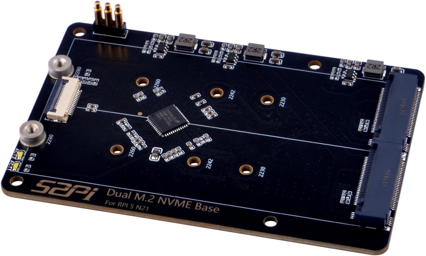 Amazon.com: GeeekPi N21 PCIe to Dual M.2 HAT NVMe SSD PCIe Peripheral ...