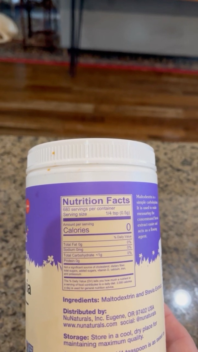 Watch Stevia Powder easy to use dissolves fast not too sweet on Amazon Live