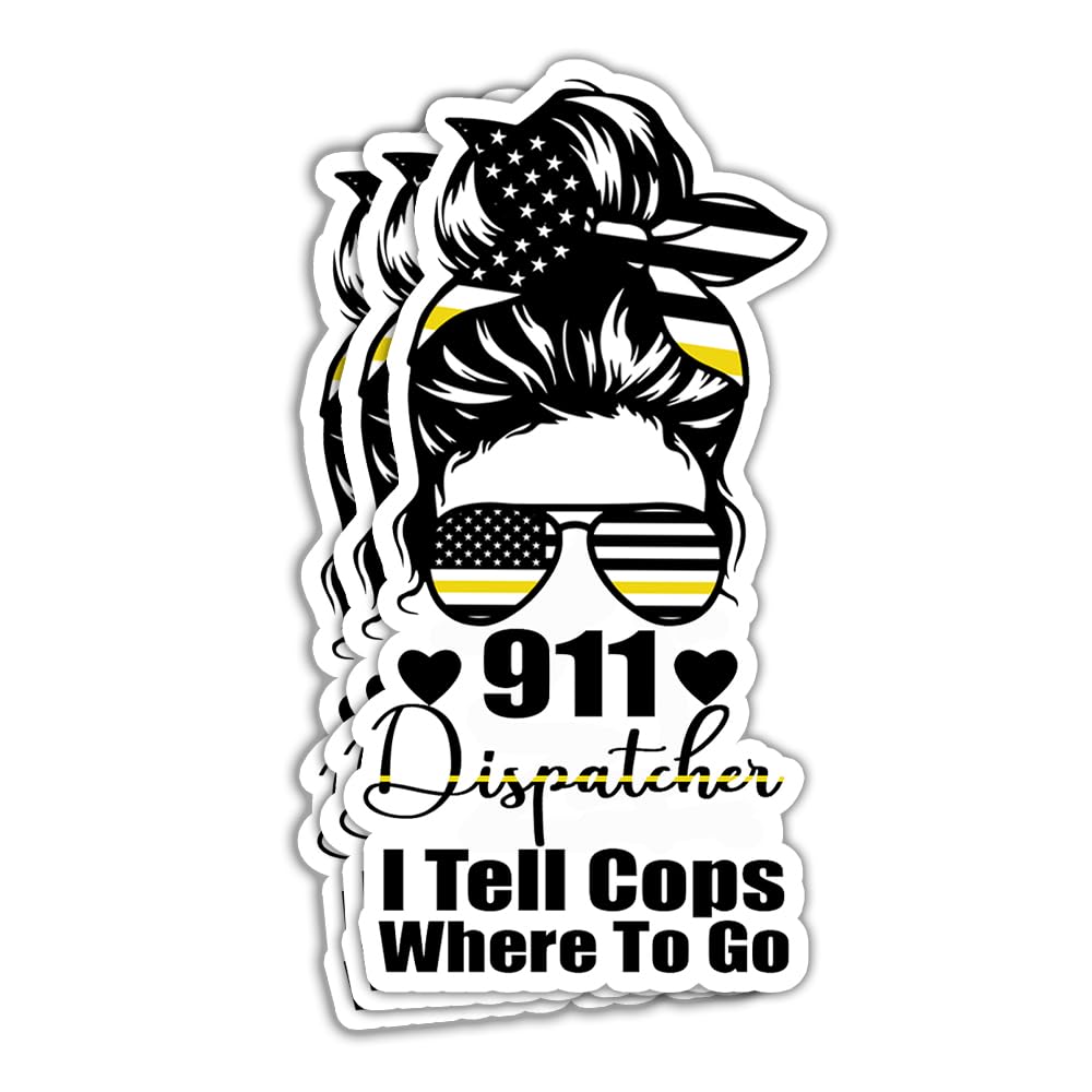 Amazon.com: SODAVA 3Pcs | I Tell Cops Where to Go 911 Dispatcher ...