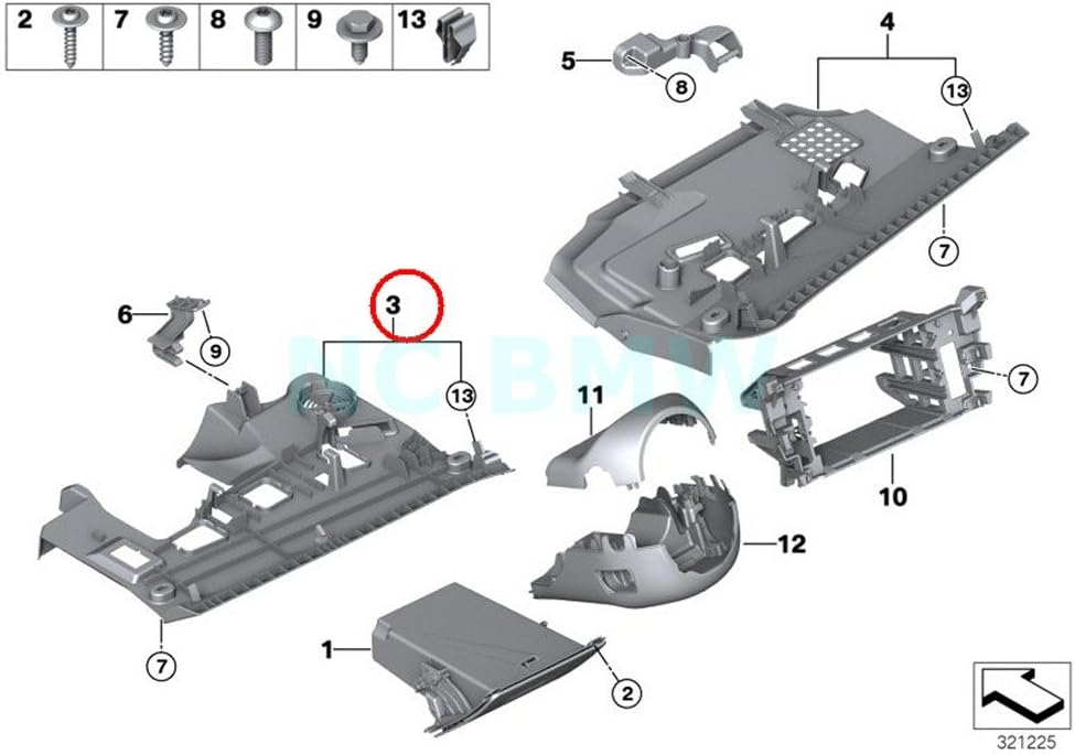 Amazon.com: BMW Genuine Drivers Footwell Trim Panel : Automotive