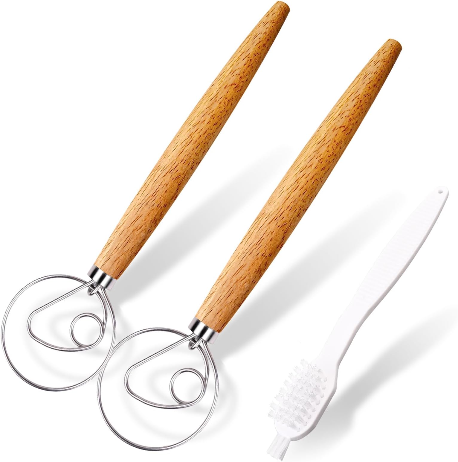 Amazon.com: Danish Dough Whisk, Bread Whisk 13" with Dough Cutter ...