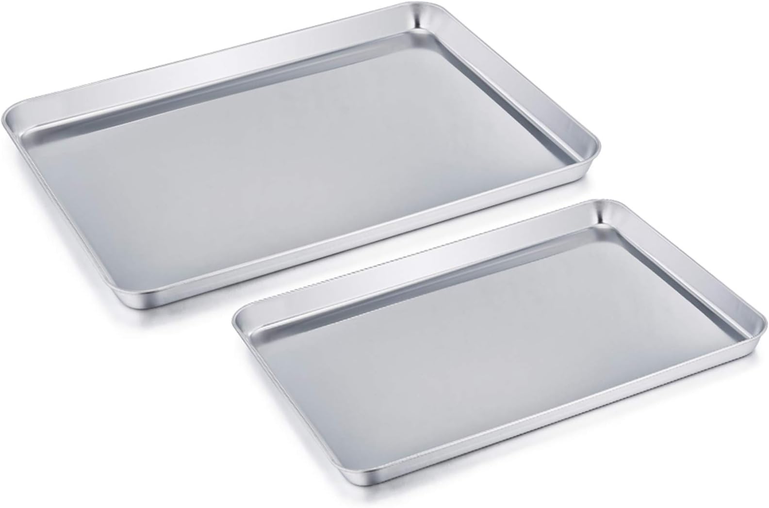 Herogo Baking Tray Set of 2, Stainless Steel Oven Tray for Baking ...