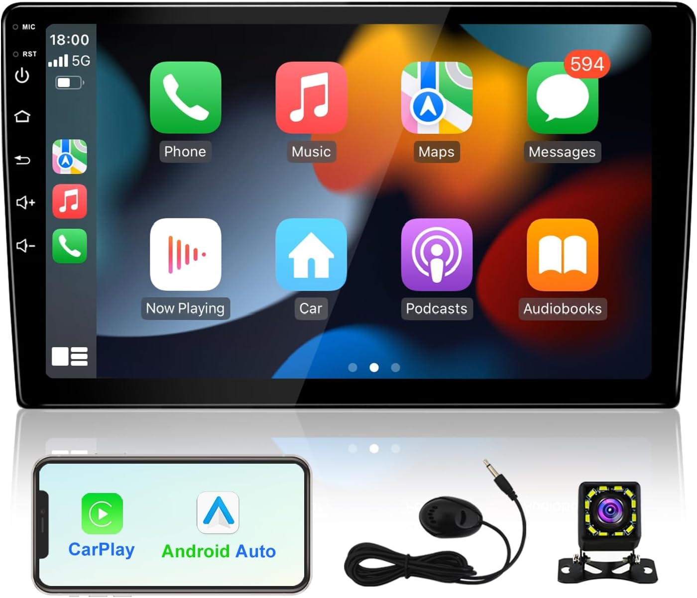 Amazon.com: 10.1 Inch Single Din Car Stereo Radio Touch Screen with ...