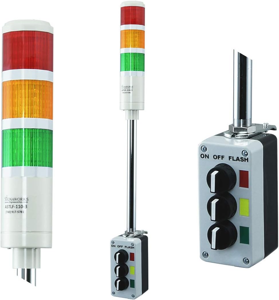 Amazon.com: Signaworks 3 Stack Super Bright LED Andon Tower Light, 3 ...