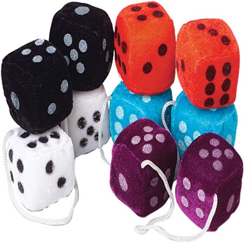 Amazon.com: U.S. Toy 4SGM Small Plush Dice 1 1/2" : Toys & Games