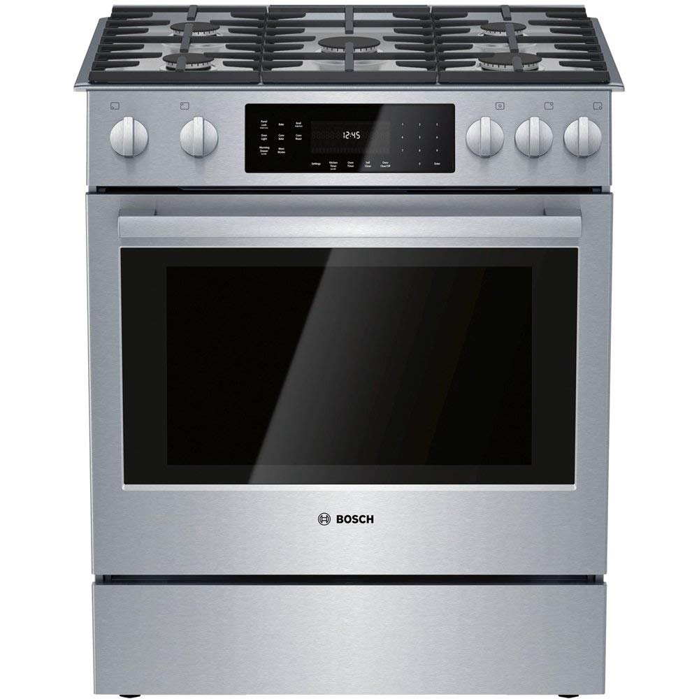 Amazon.com: HGI8056UC 30" 800 Series Gas Range with 5 Sealed Burners; 4 ...