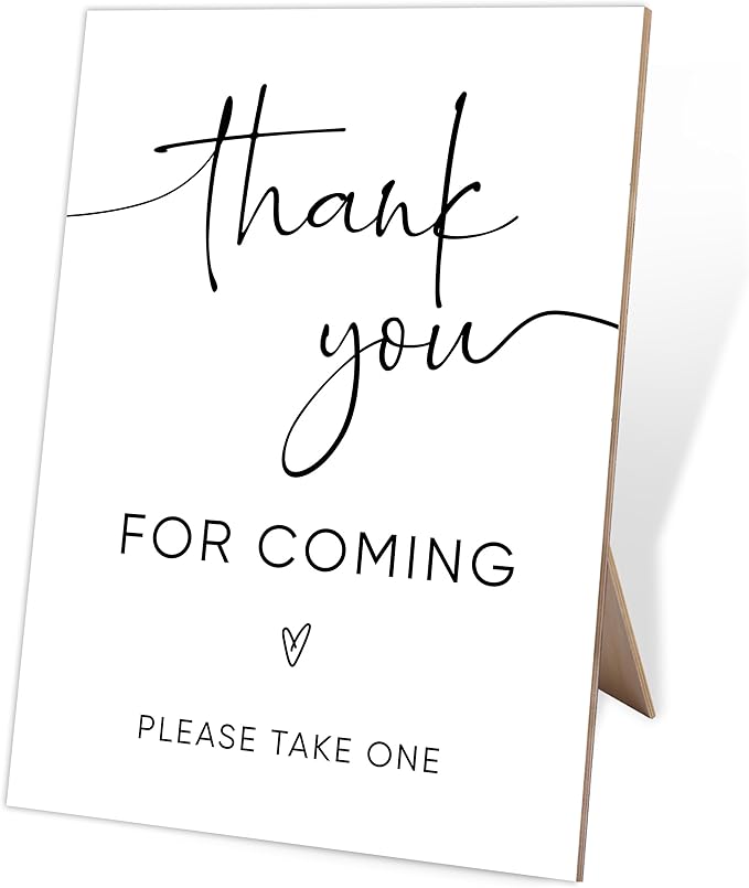 Amazon.com: Thank You For Coming Please Take One, 8X11 Minimalist Style ...