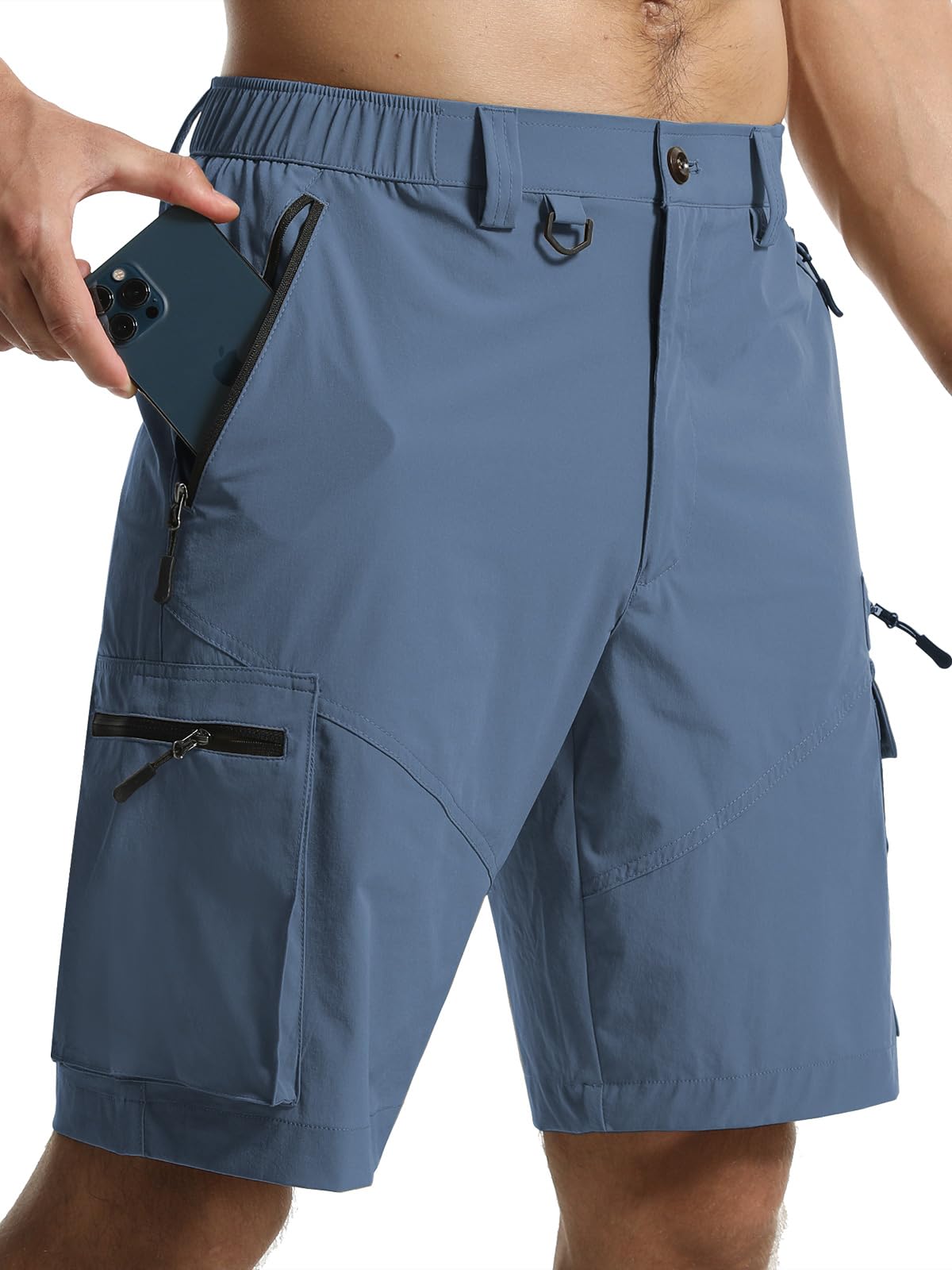 Surenow Mens Hiking Cargo Shorts Quick Dry Outdoor