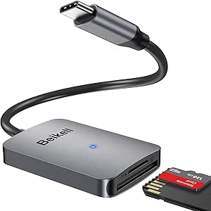 SD Card Reader, Beikell USB C & USB 3.0 Card Reader Adapter, 5 Gbps ...