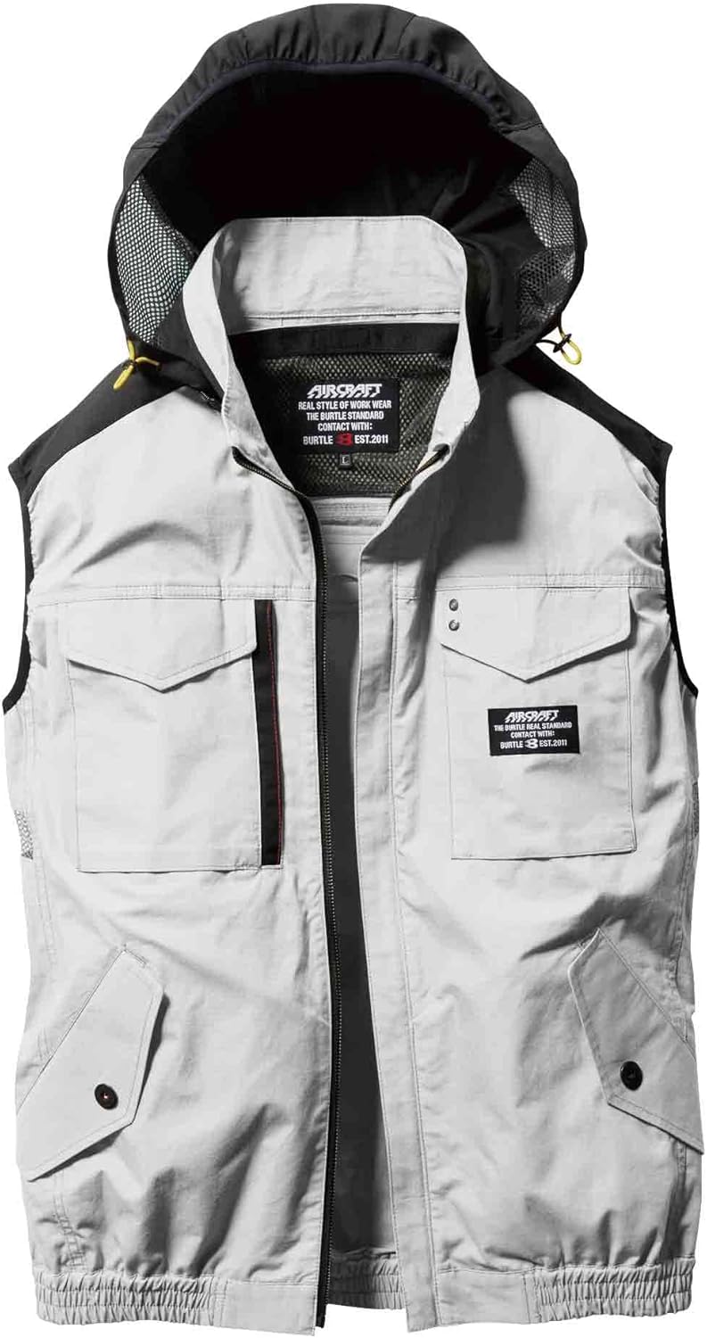 Amazon.co.jp: BURTLE バートル エアークラフトブルゾン(ユニセックス) 春夏用 シルバー AC1184 5 S : ファッション