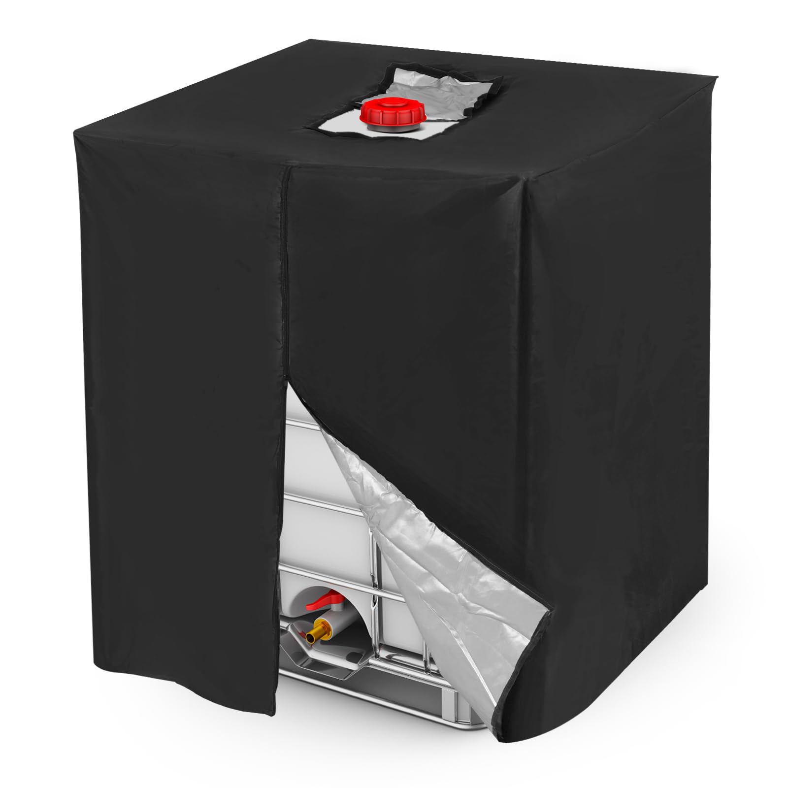 PATIKIL IBC Tote Cover 275 Gallon 420D Fabric Sunshade Waterproof Water ...