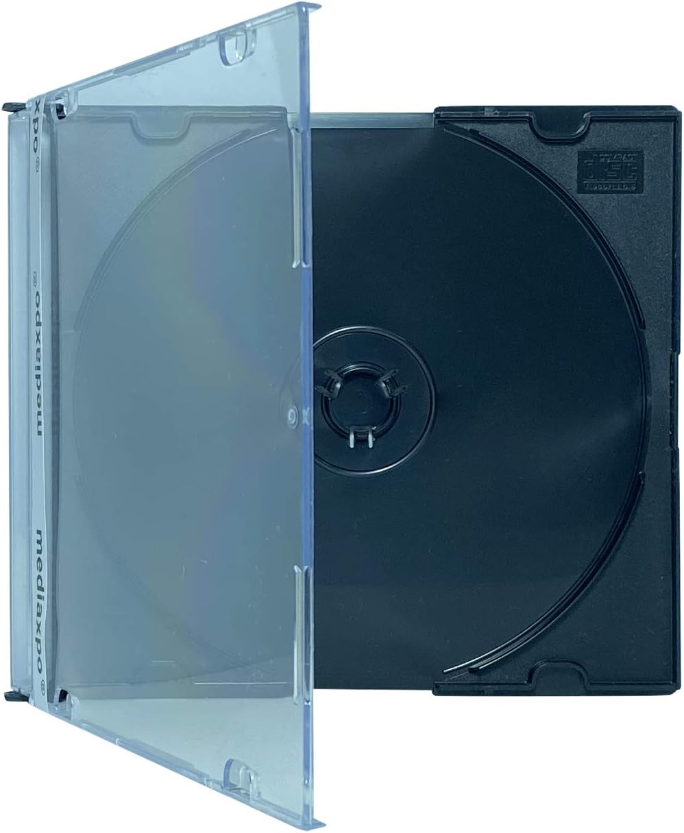 Amazon.com: mediaxpo Premium Slim Black Jewel Cases - Protect and ...
